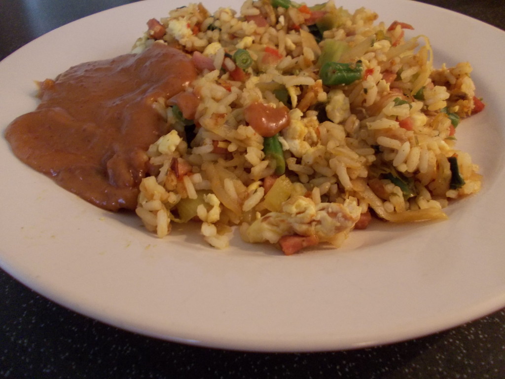 Sandra’s nasi pindasaus - www.bijstandsgerechten.nl